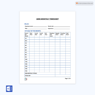 40 Free Time Log Templates (Hourly, Daily) - Word, Excel