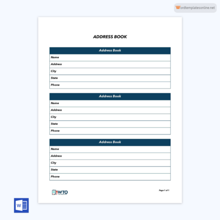 20 Free Address Book Templates + DIY Guide