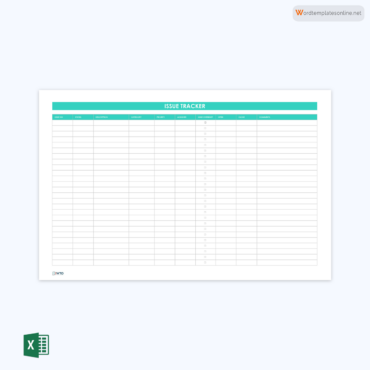 Free Issue Tracking Templates (Word | Excel)