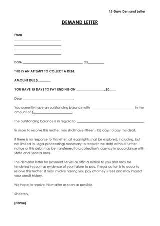 32 Perfect Demand Letter Templates