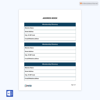 20 Free Address Book Templates + DIY Guide
