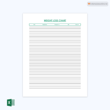 Free Weight Loss Charts & Templates (Word, Excel)