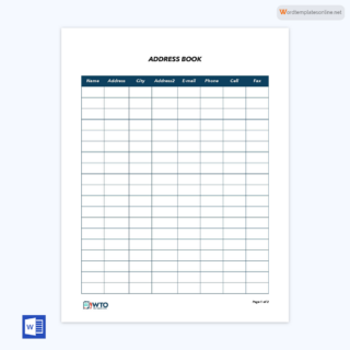20 Free Address Book Templates + DIY Guide