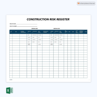 40 Free Risk Register Templates for Excel
