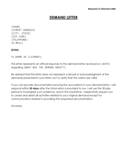 32 Perfect Demand Letter Templates