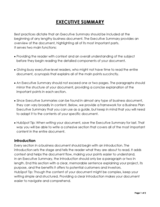 35 Free Executive Summary Templates and Examples