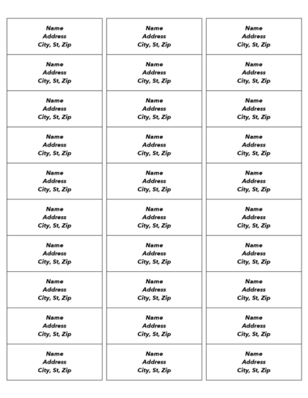Free Mailing Label Templates (Size Guide) - Word | PDF