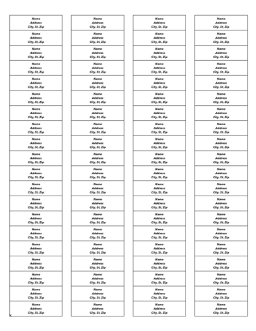 Free Mailing Label Templates (Size Guide) - Word | PDF