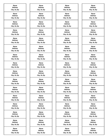 Free Mailing Label Templates (Size Guide) - Word | PDF
