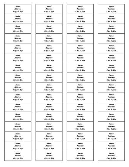 Free Mailing Label Templates (Size Guide) - Word | PDF