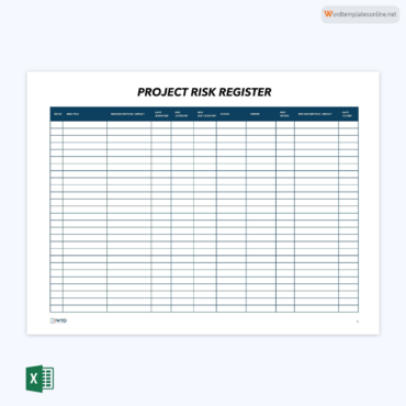 40 Free Risk Register Templates for Excel