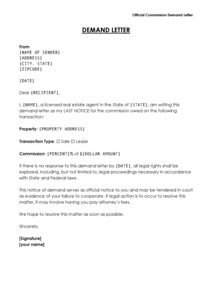 32 Perfect Demand Letter Templates