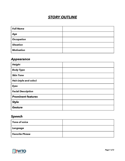 12 Outline Templates for Stories and Book Writing