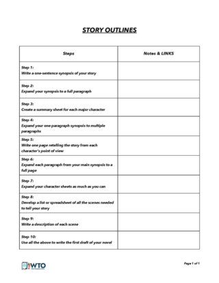 12 Outline Templates for Stories and Book Writing