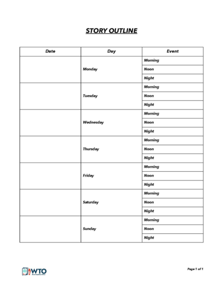 12 Outline Templates for Stories and Book Writing