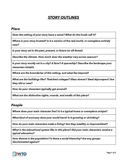 12 Outline Templates for Stories and Book Writing