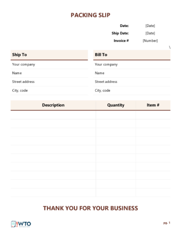 12 Free Packing Slip Templates (Word - Excel)