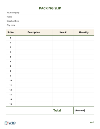 12 Free Packing Slip Templates (Word - Excel)