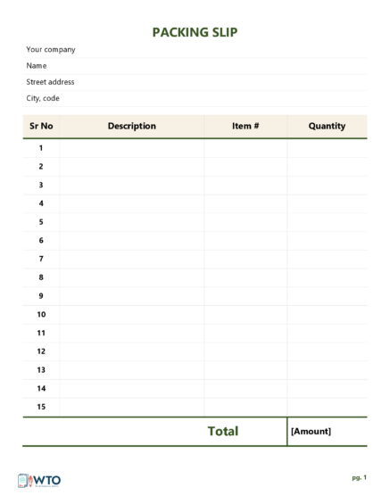 12 Free Packing Slip Templates (Word - Excel)
