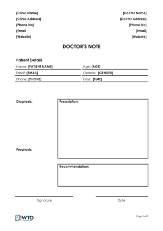 40 Free Doctor Note Templates for Work, School