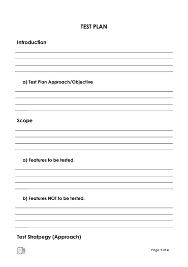 Free Test Plan Templates & Examples (Word)