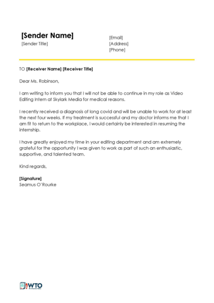 14 Best Internship Resignation Letter Examples