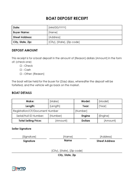 12 Deposit Receipt Templates (100% Free)