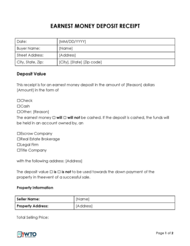 12 Deposit Receipt Templates (100% Free)