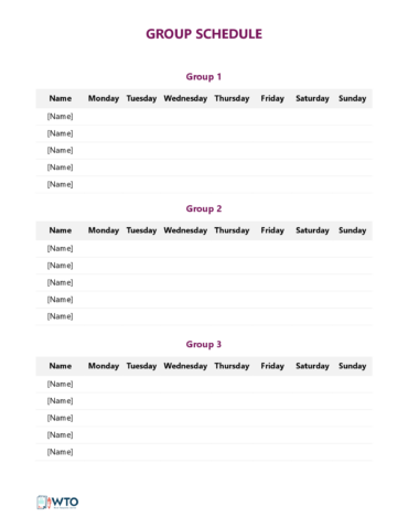 16 Free Weekly Schedule Templates (Word | Excel)