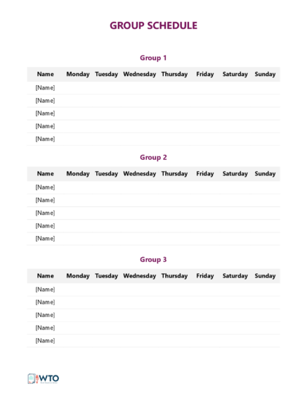 16 Free Weekly Schedule Templates (Word | Excel)