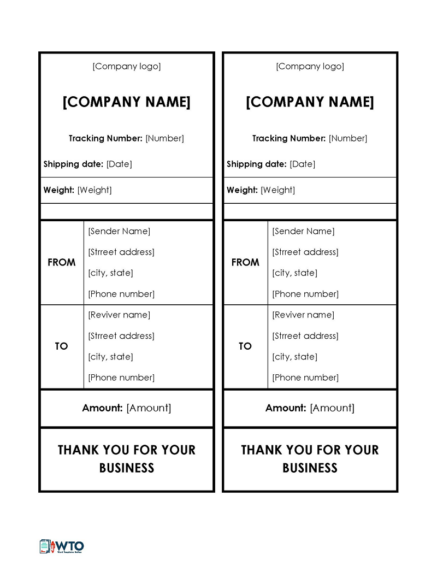 38 Free Shipping Label Templates - Easy to Edit & Print