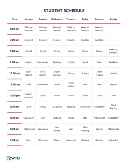 16 Free Weekly Schedule Templates (Word | Excel)