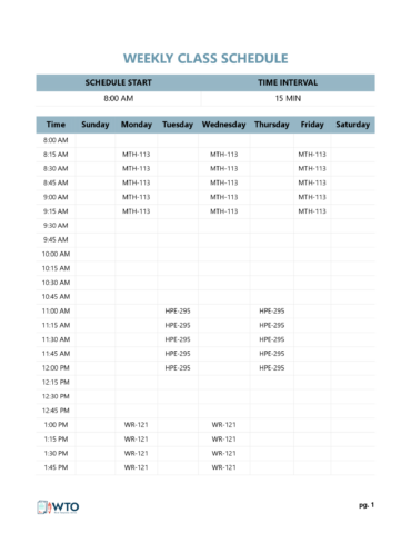 16 Free Weekly Schedule Templates (Word | Excel)