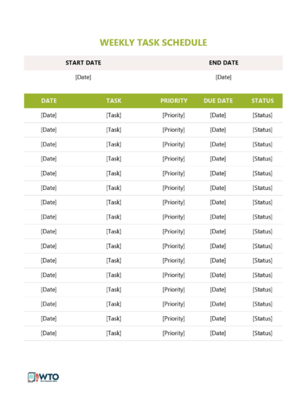 16 Free Weekly Schedule Templates (Word | Excel)