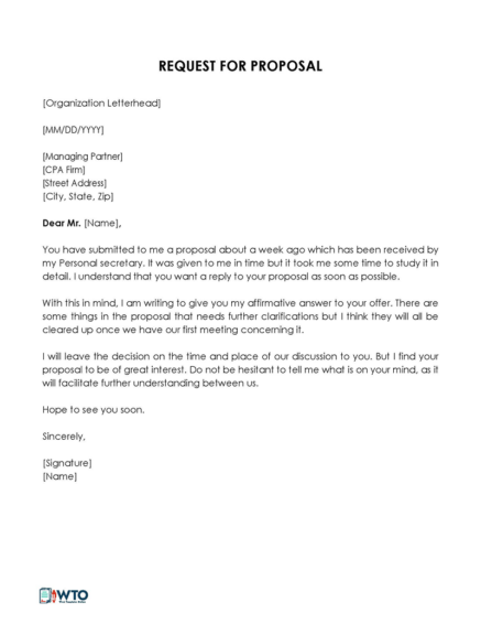 40 Free Request for Proposal Templates & Examples