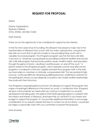 40 Free Request for Proposal Templates & Examples