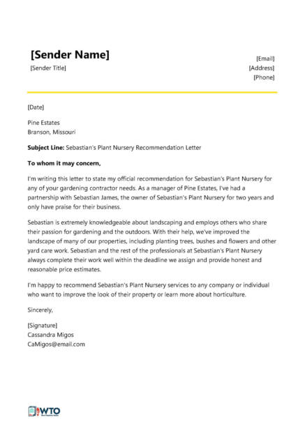 38 Positive Letter of Recommendation Examples