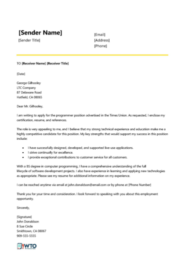 7 Great Examples of Cover Letters for Job Application