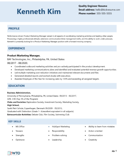 12 Free Marketing Manager Resume Templates