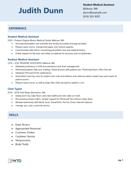 12 Medical Student Resume Templates - Examples - Tips