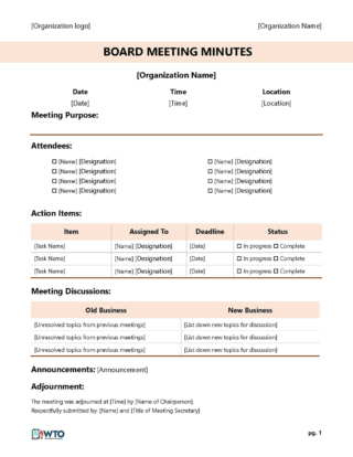 8 Free Meeting Notes Templates