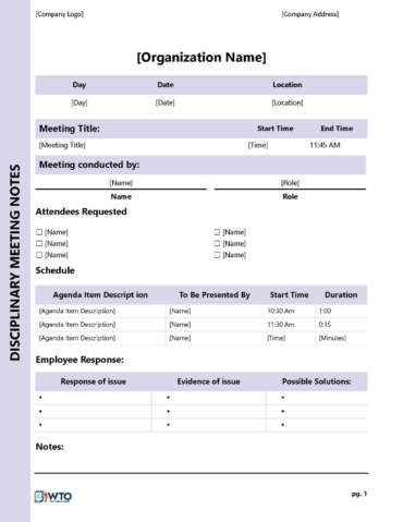 8 Free Meeting Notes Templates