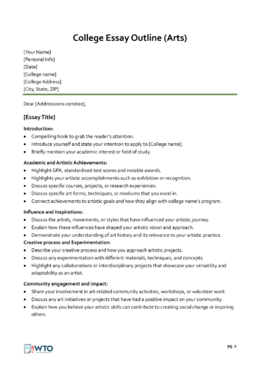 How to Outline Your College Application Essay | Examples