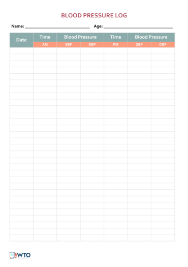 Free Blood Pressure Log Templates (Daily, Weekly, Monthly)