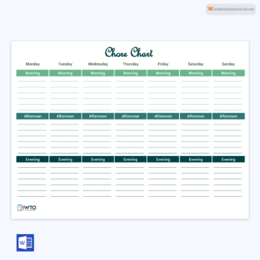 Free Printable Chore Charts For Adults (Daily, Weekly)