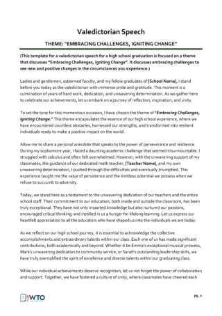 12 Best Valedictorian Speech Examples
