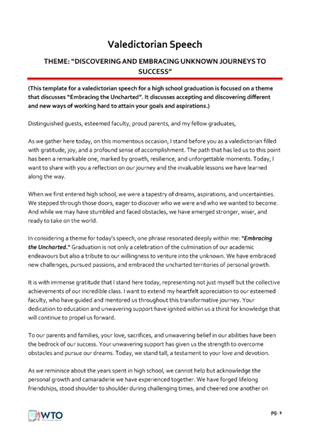 12 Best Valedictorian Speech Examples