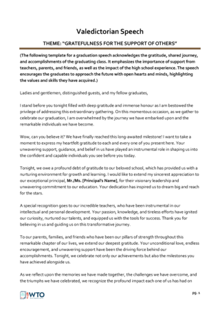 12 Best Valedictorian Speech Examples