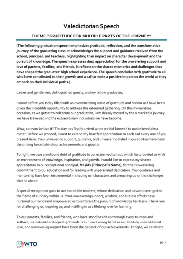 12 Best Valedictorian Speech Examples