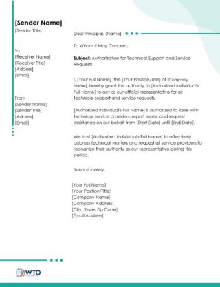 Sample Authorization Letters to Act on Behalf of a Company